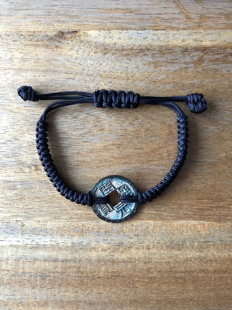 Antique Chinese Good Luck Old Coin Bracelet Authentic Antique - Etsy