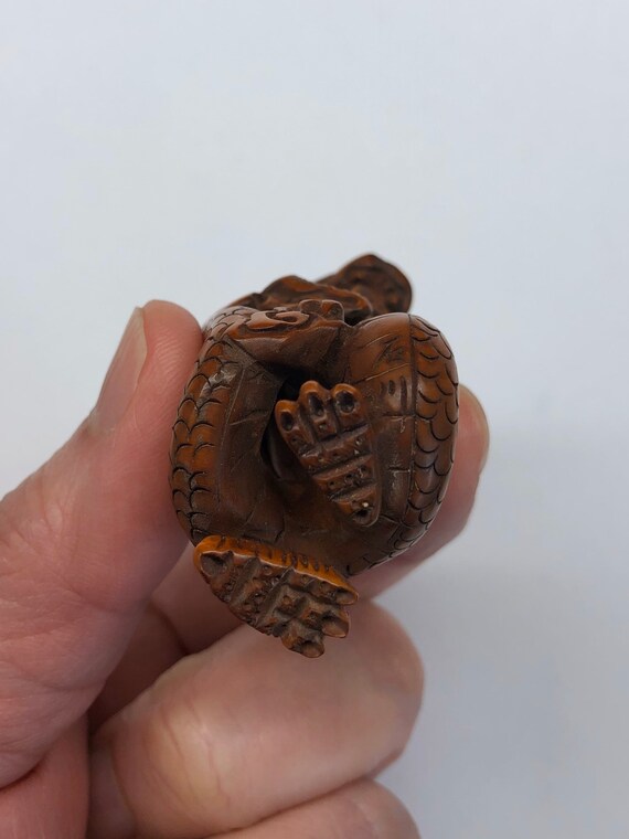 Netsukes, Dragon Netsuke, Chinese Zodiac Dragon Penda… - Gem