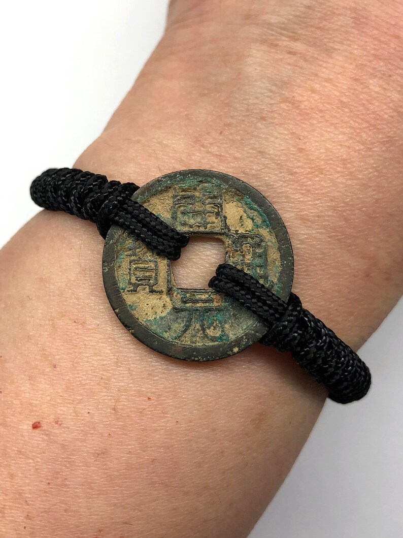 Antique Chinese Good Luck Old Coin Bracelet Authentic Antique - Etsy