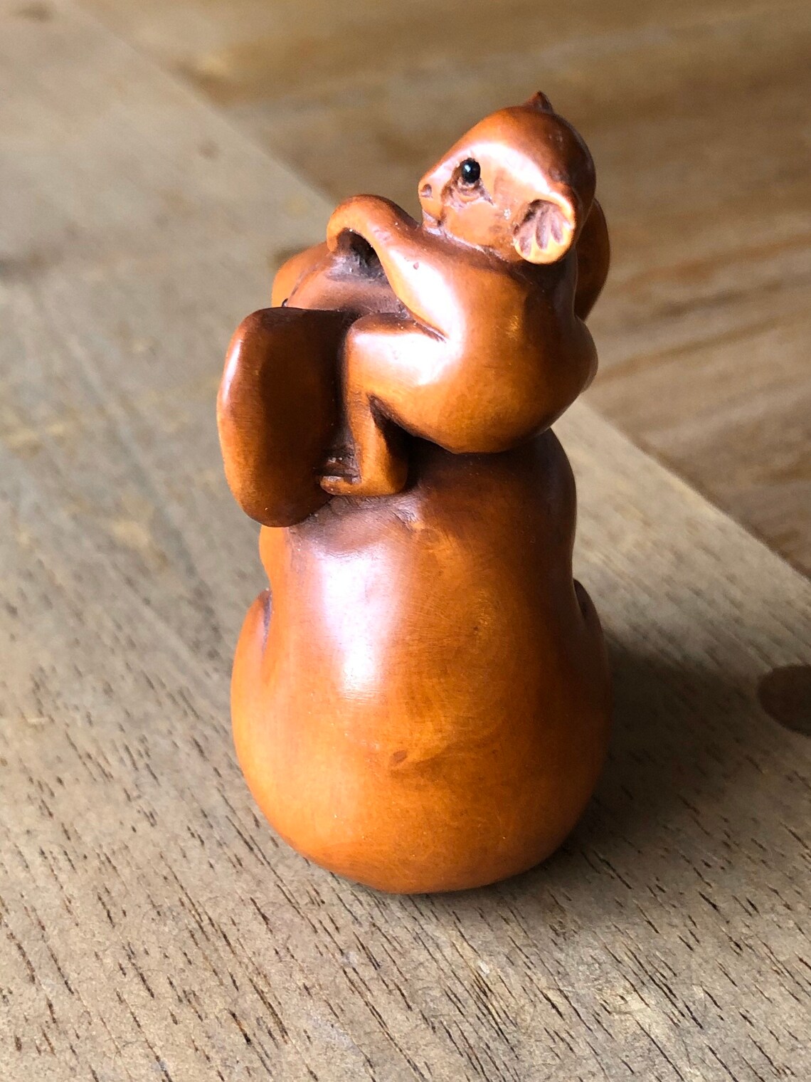 Netsukes Netsuke Koala Hand Carved Boxwood Mother & Child - Etsy