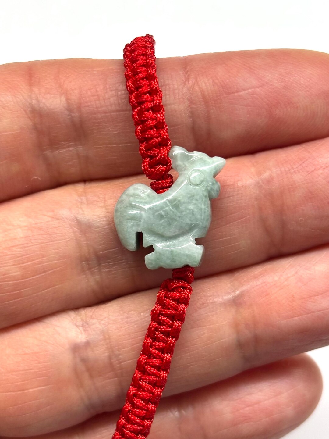Jade Bracelet, Carved Jade Rooster Bracelet, Good Luck Bracelet, Lucky ...
