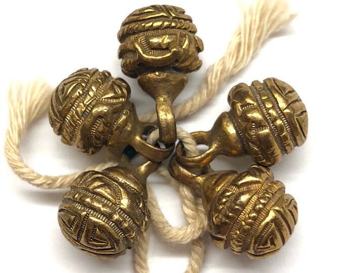 Antique Chinese Buttons, Antique Chinese Gilt Brass Buttons With ...