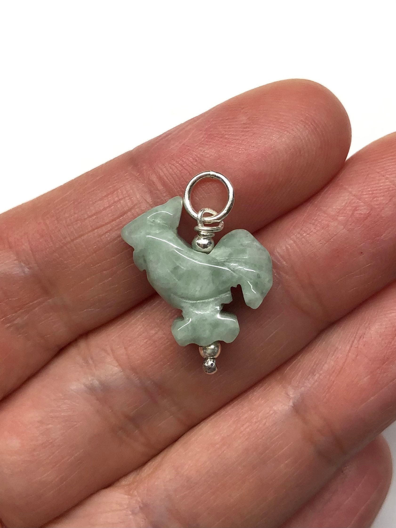Carved Jade Rooster Charm Chinese Zodiac Jade Rooster - Etsy Canada
