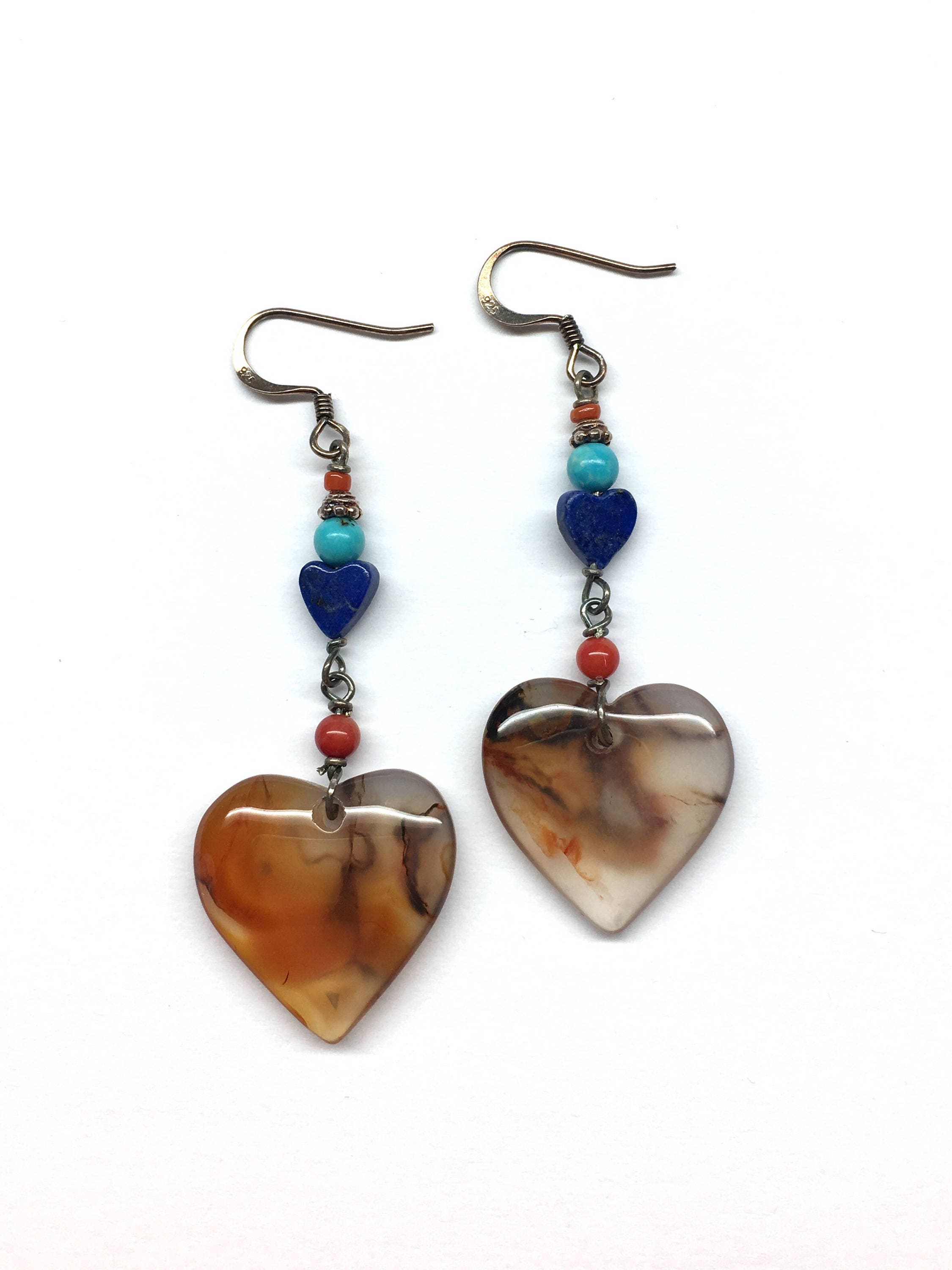 Love Earrings Heart Earrings Love Gift Heart Shaped | Etsy