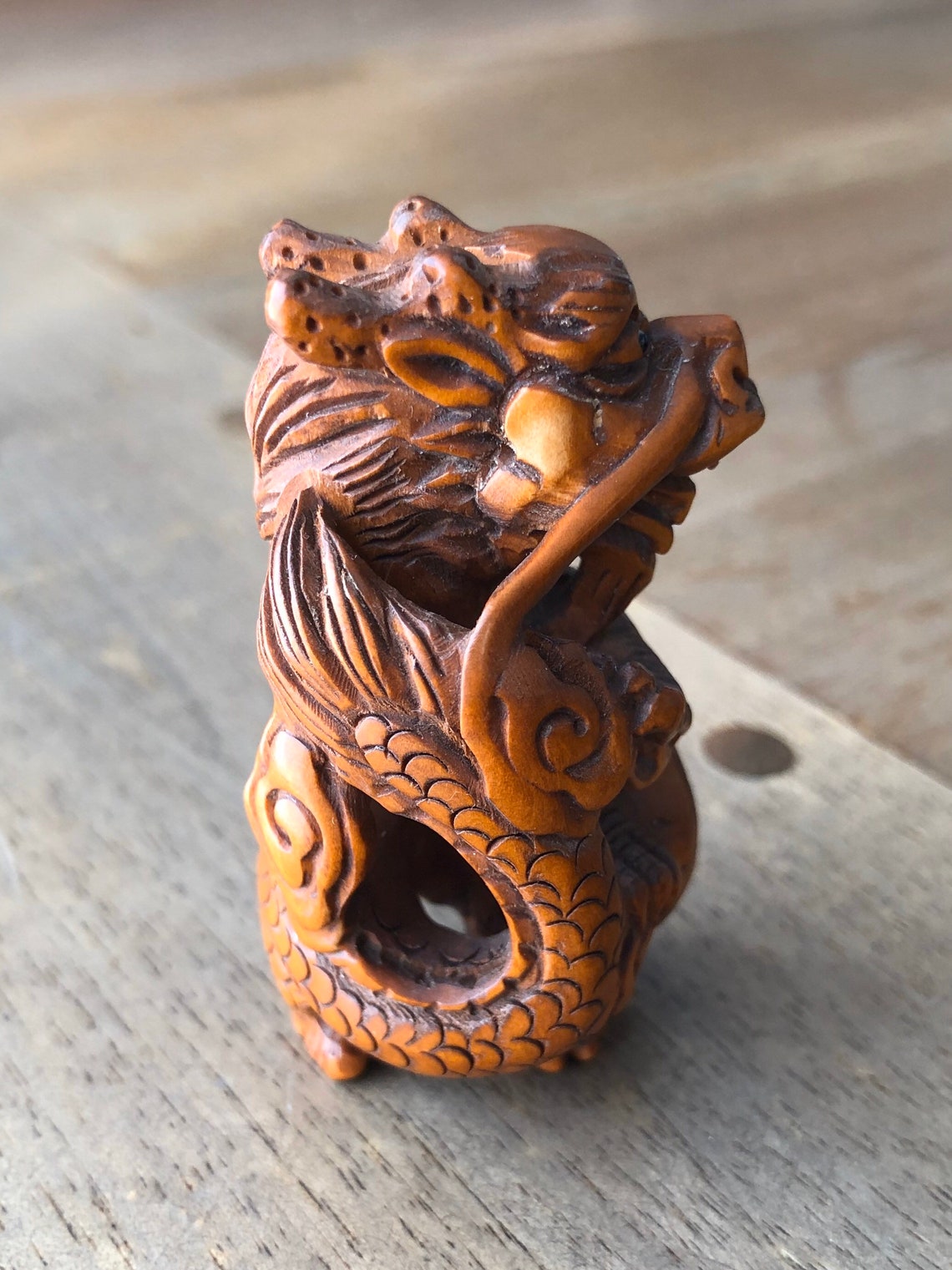 Netsukes Dragon Netsuke Chinese Zodiac Dragon Pendant Hand - Etsy