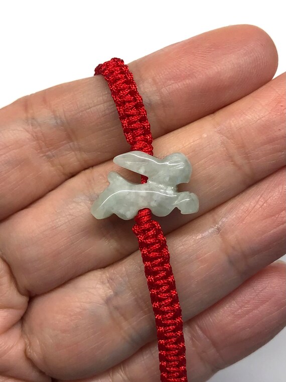 Jade Rabbit Bracelet Chinese Lucky Bracelet Good Luck Jade - Etsy