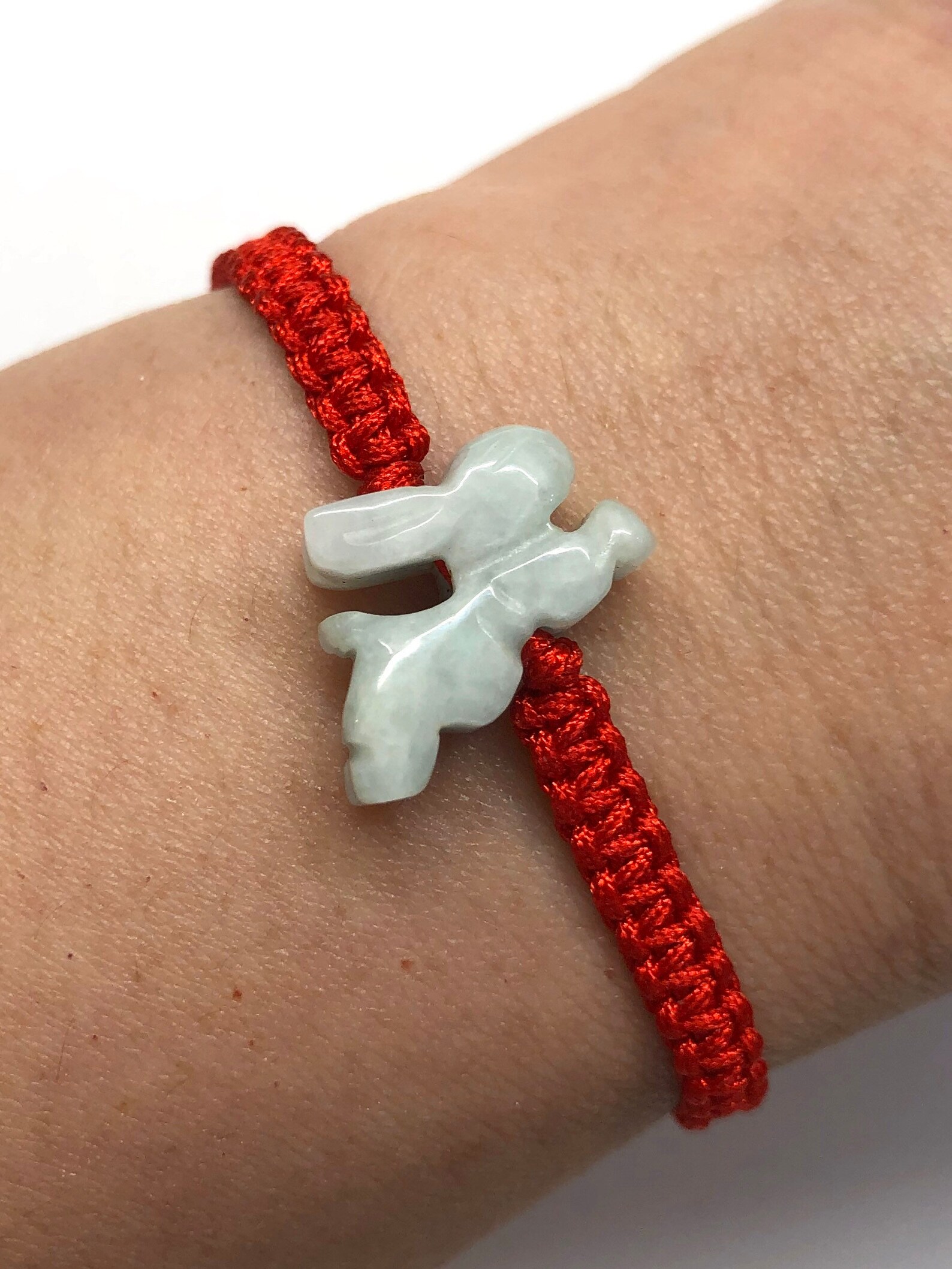 Jade Rabbit Bracelet Chinese Lucky Bracelet Good Luck Jade | Etsy
