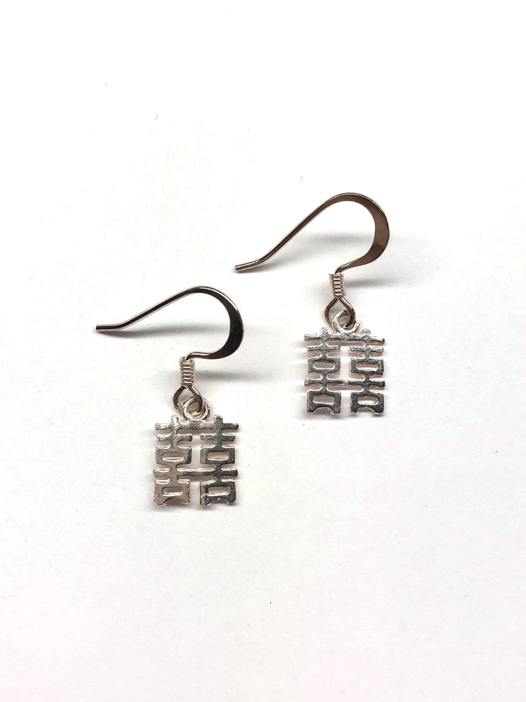 Chinese Word Earrings, Chinese Character Earrings, Wedding Earrings ...