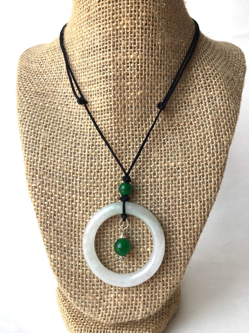 Jade Pendant Jade Necklace Jade Bangle and Green Agate Beads | Etsy