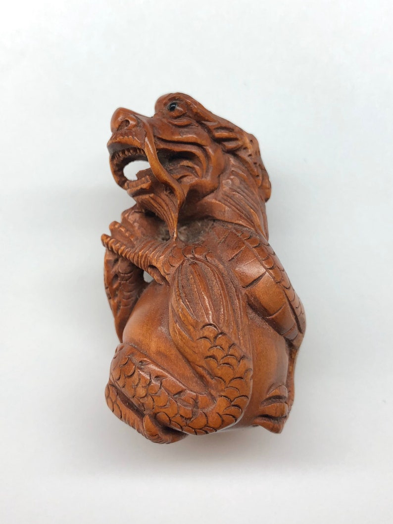 Netsukes Dragon Netsuke Chinese Zodiac Dragon Boxwood | Etsy