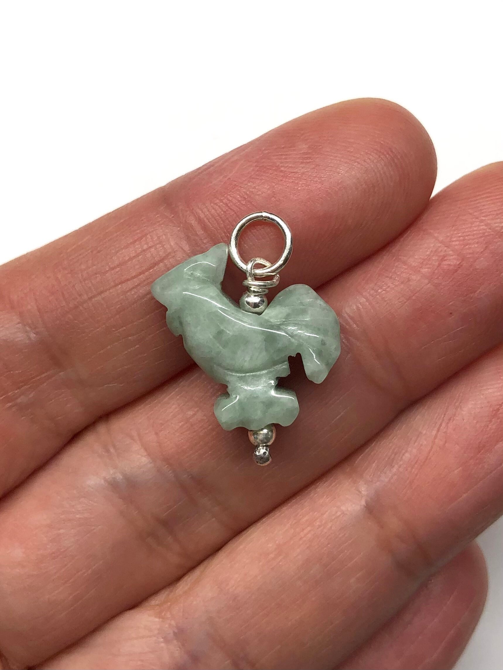 Carved Jade Rooster Charm Chinese Zodiac Jade Rooster - Etsy Canada