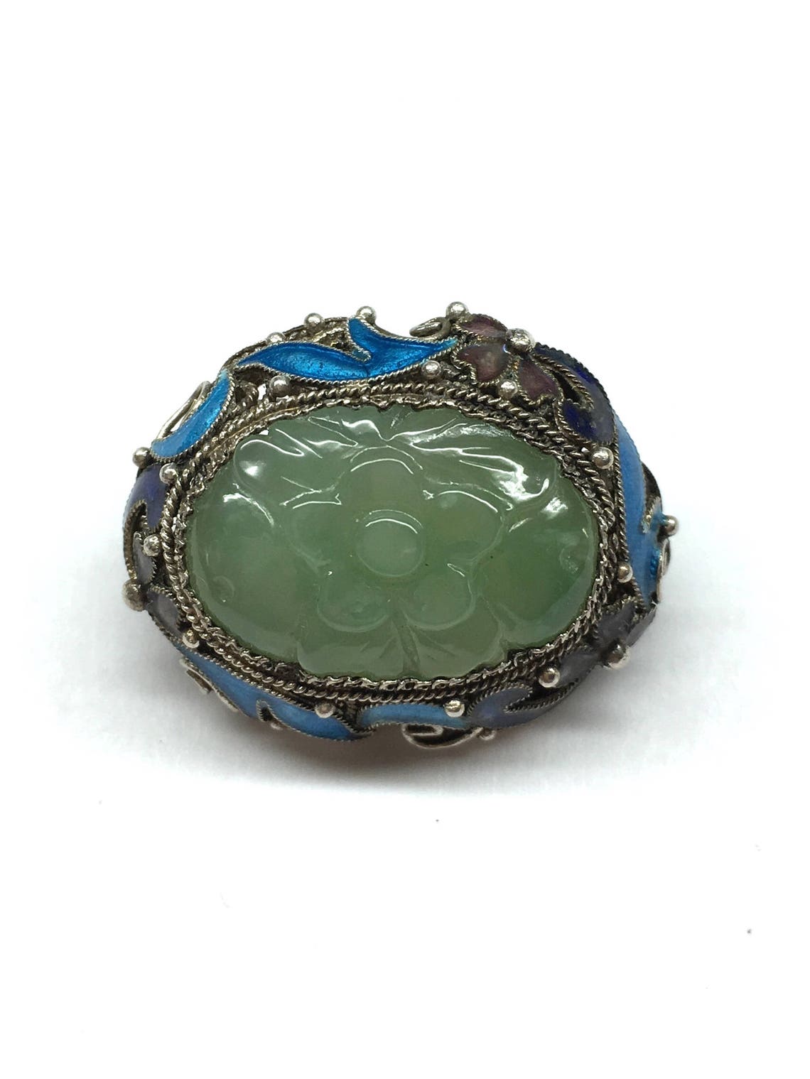 Antique Carved Jade Brooch Chinese Brooch Antique Carved | Etsy