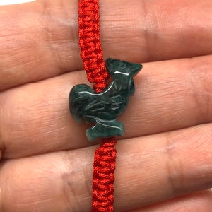 Jade Bracelet Carved Jade Rooster Bracelet Good Luck | Etsy