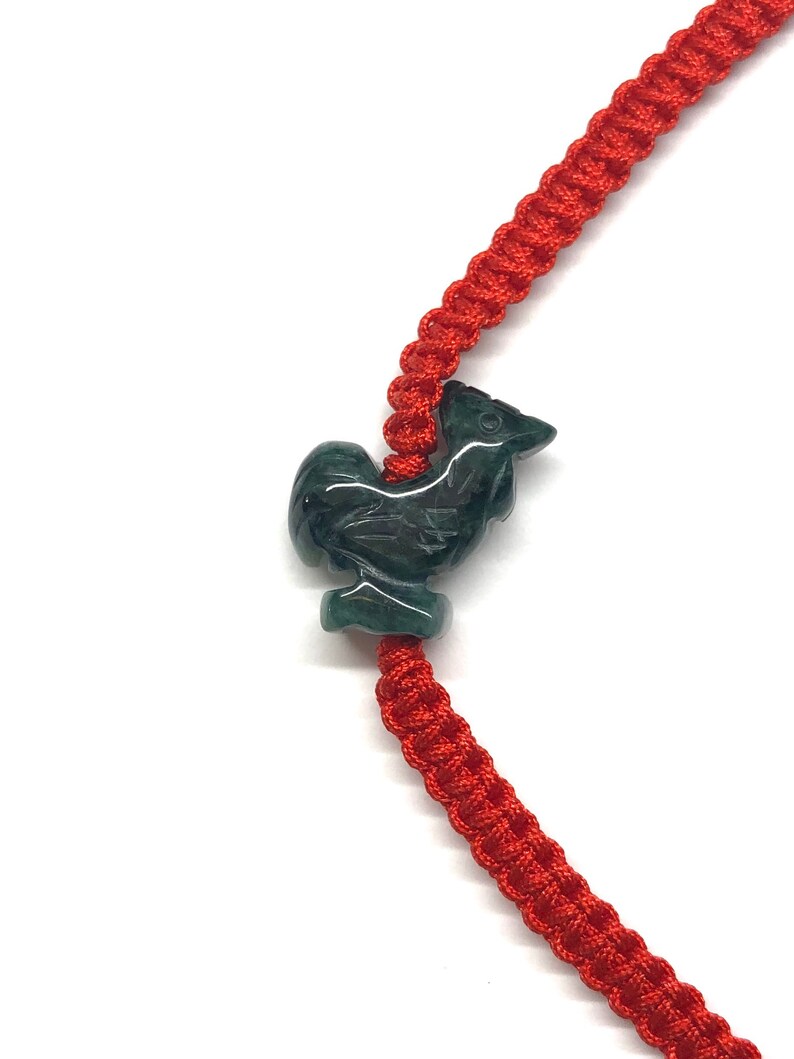 Jade Bracelet Carved Jade Rooster Bracelet Good Luck | Etsy