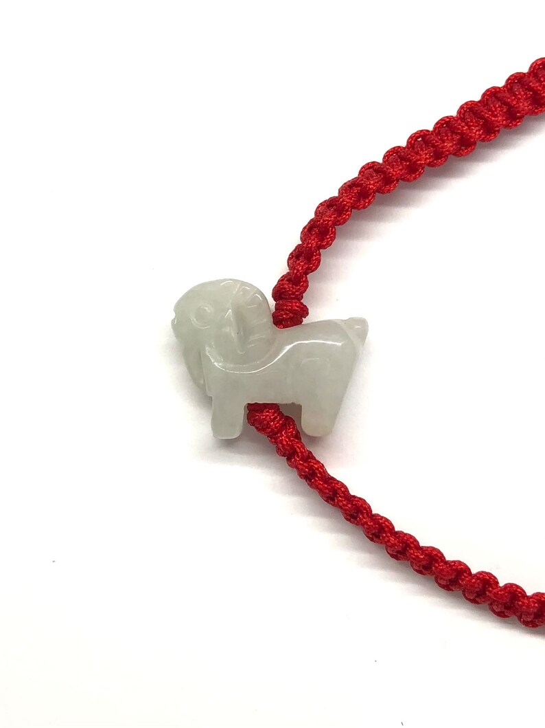 Jade Ram Bracelet Chinese Lucky Bracelet Good Luck Jade Goat - Etsy