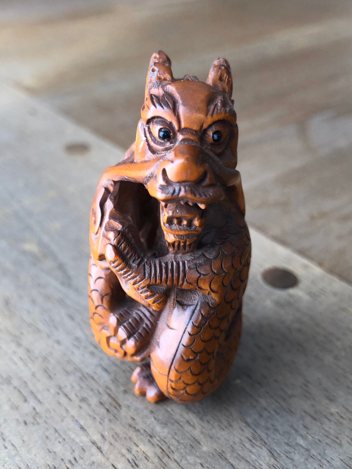 Netsukes Dragon Netsuke Chinese Zodiac Dragon Pendant Hand - Etsy