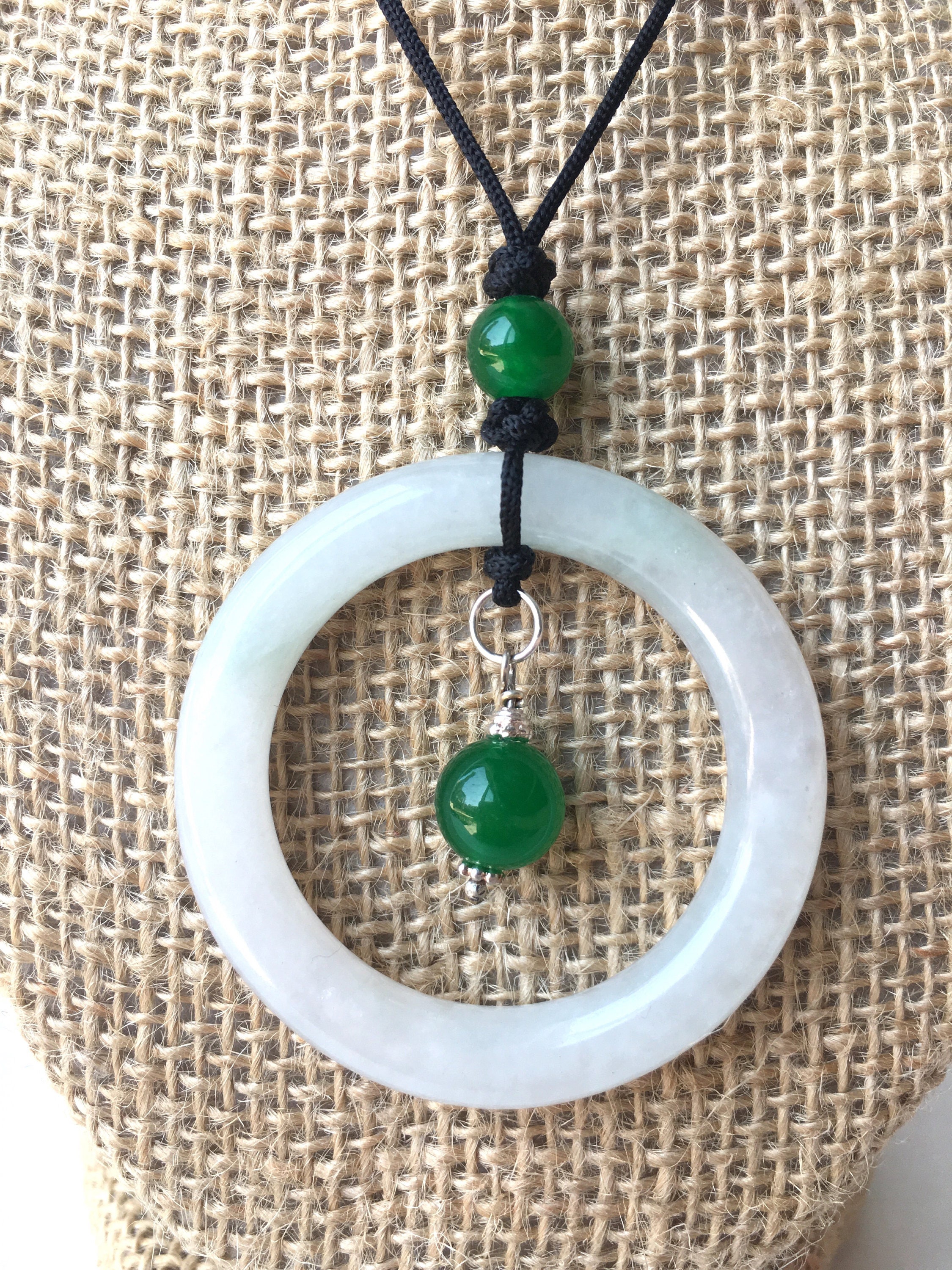 Jade Pendant Jade Necklace Jade Bangle and Green Agate Beads | Etsy