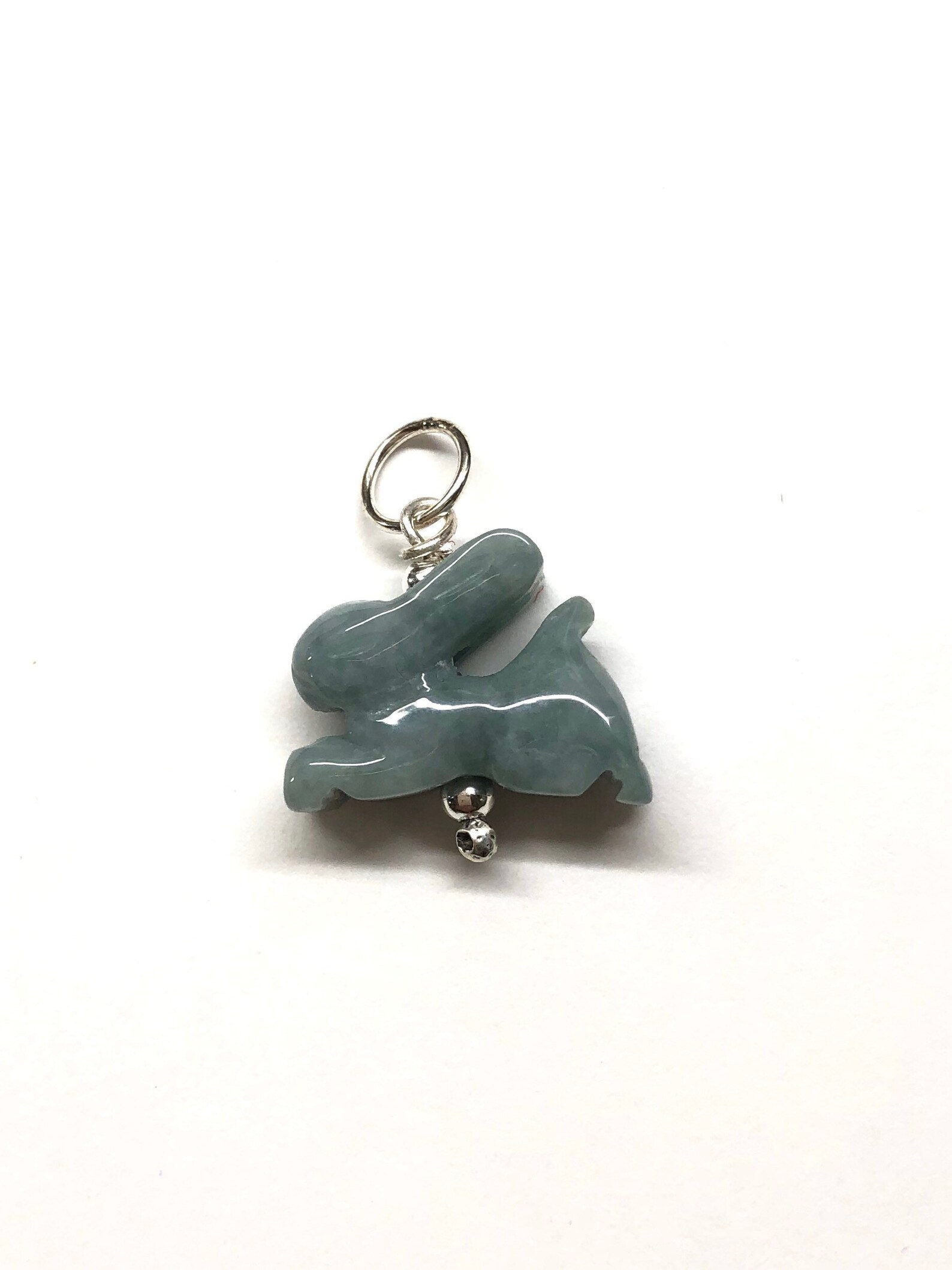 Carved Jade Rabbit Charm Chinese Zodiac Jade Rabbit Pendant | Etsy