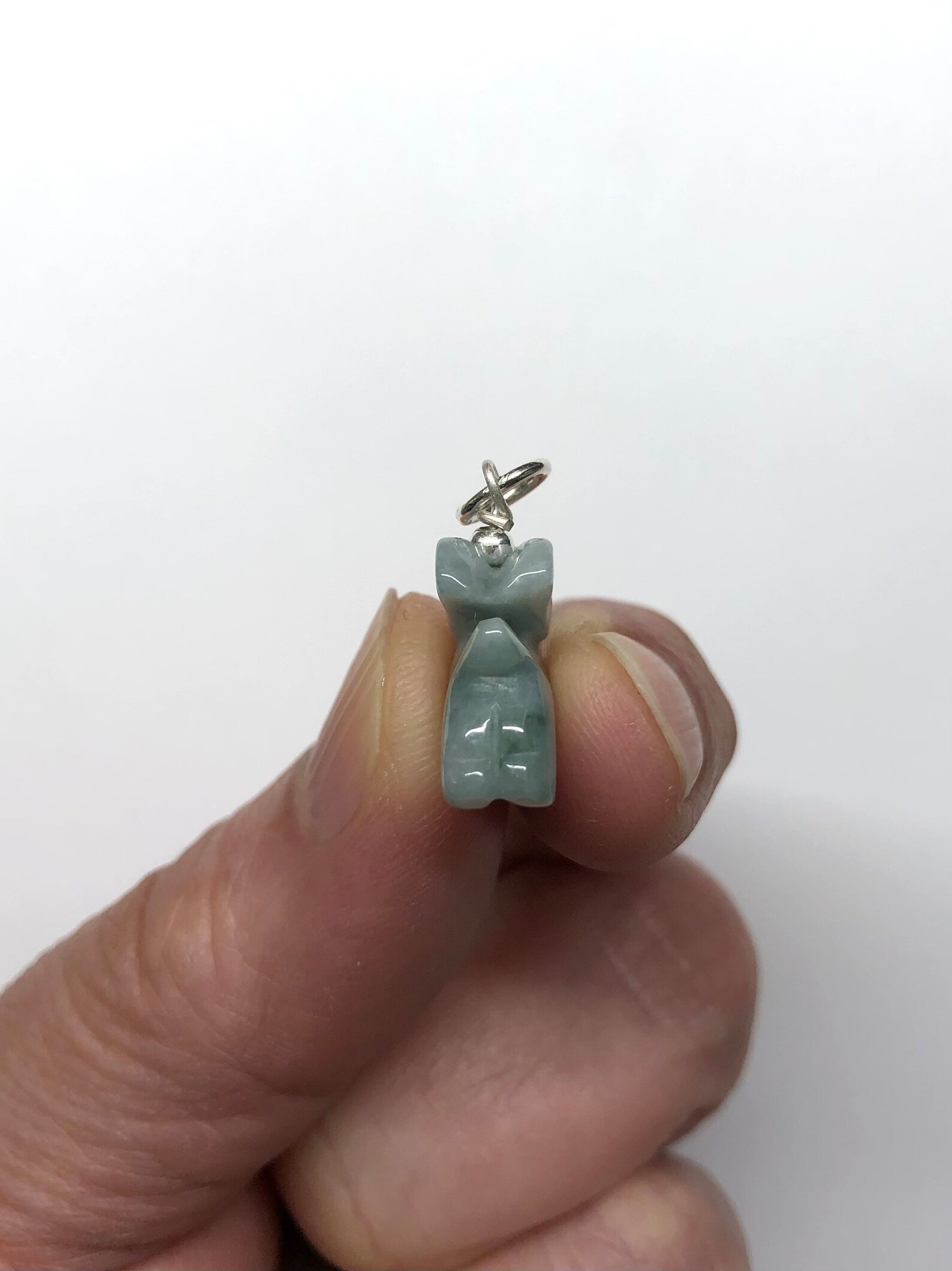 Carved Jade Rabbit Charm Chinese Zodiac Jade Rabbit Pendant - Etsy