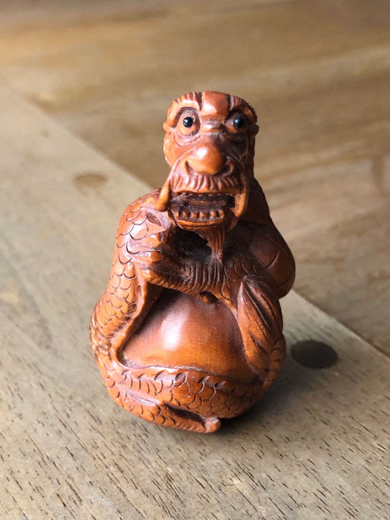 Netsukes Dragon Netsuke Chinese Zodiac Dragon Boxwood - Etsy