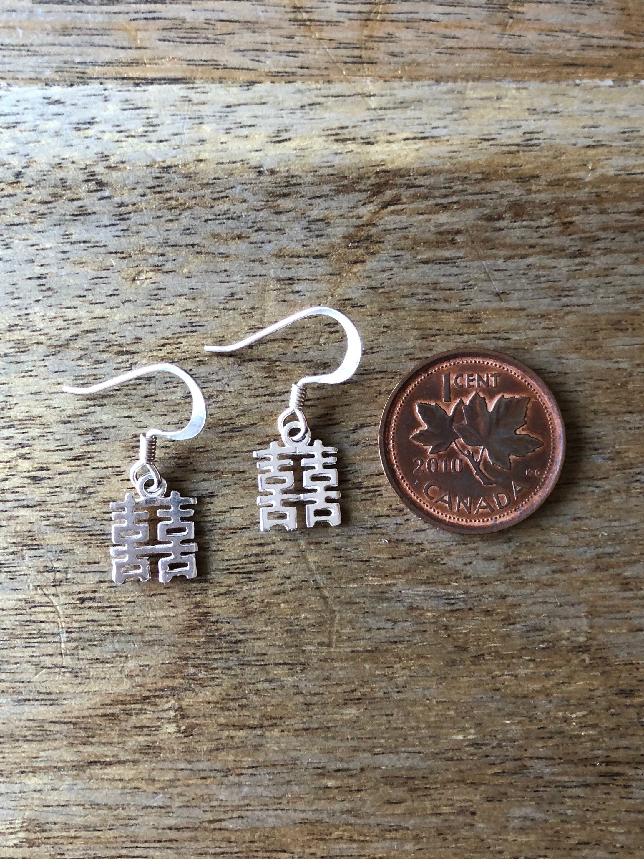 Chinese Word Earrings, Chinese Character Earrings, Wedding Earrings ...
