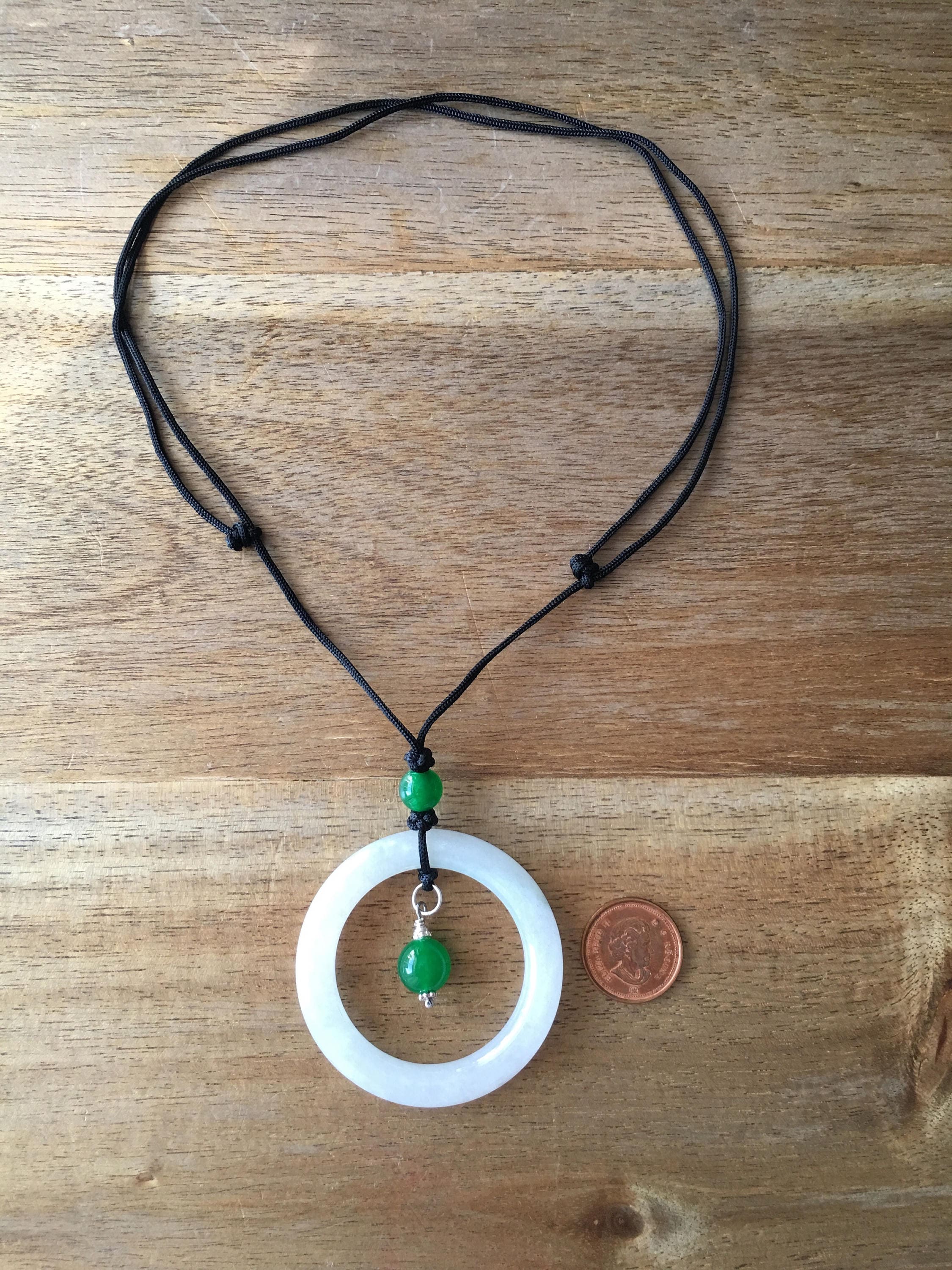 Jade Pendant Jade Necklace Jade Bangle and Green Agate Beads | Etsy