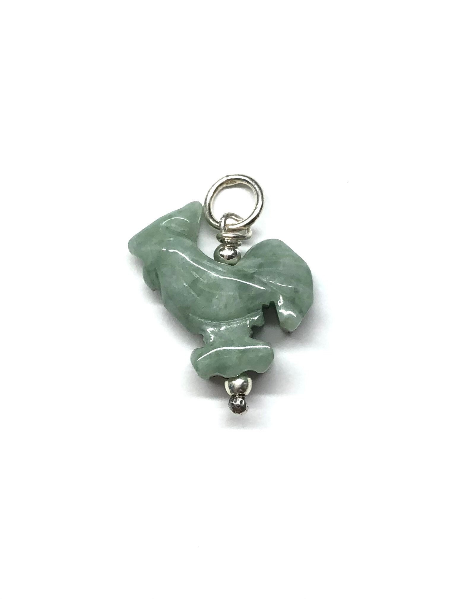 Carved Jade Rooster Charm Chinese Zodiac Jade Rooster - Etsy Canada