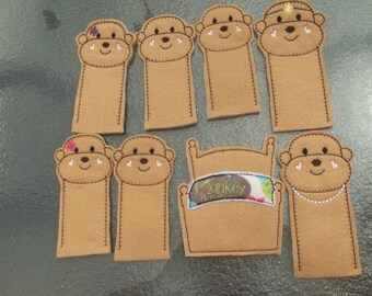 DIY Printable Finger Puppets Five Little Monkeys Jumping on