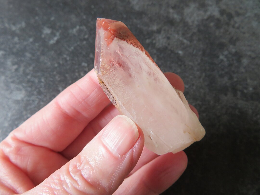 Red (fire) Hematoid Quartz (32.6 Grams / 59 Mm) Natural Crystal (A4 ...