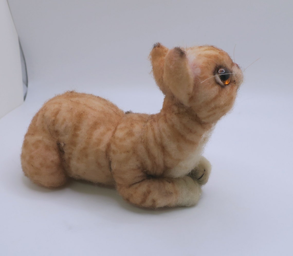 Lil' Red, a Softly Felted Natural Wool Red Tabby - Etsy