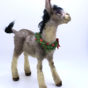 Meet Fur-baby Dunkee Softly Sculpted Natural Wool Donkey Waiting for a ...