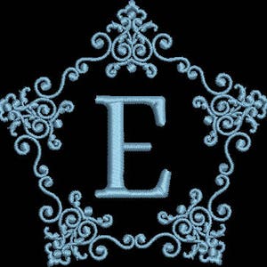 Single Letter Embroidery Monogram. Instant Download Pes, Dst, Exp and ...