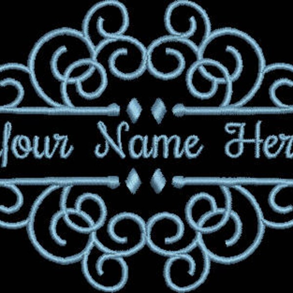 Elegant Embroidery Frame Font - Etsy