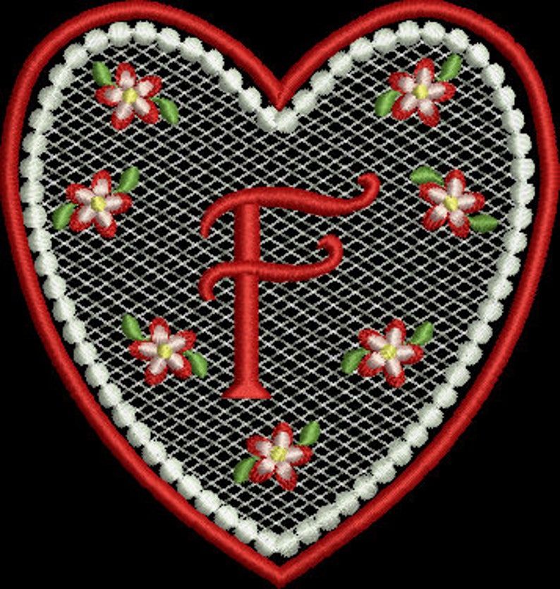 Elegant Single Letter Embroidery Monogram. Instant Download 11 - Etsy