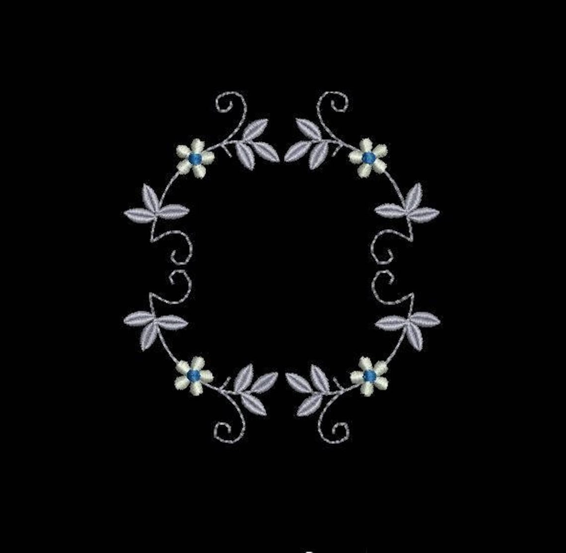 4 X 4 Elegant Monogram Borders Set Machine Embroidery Design - Etsy