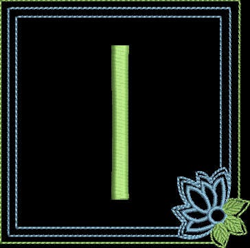 Single Letter Embroidery Monogram. Instant Download Pes Dst - Etsy