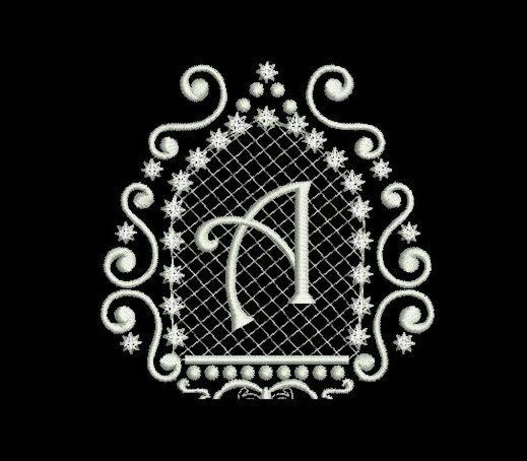 Single Letter Embroidery Monogram. Instant Download Pes, Dst, Exp and ...