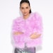 Lavender Purple Fluffy Feather Jacket Marabou Winter Womens Clothing ...