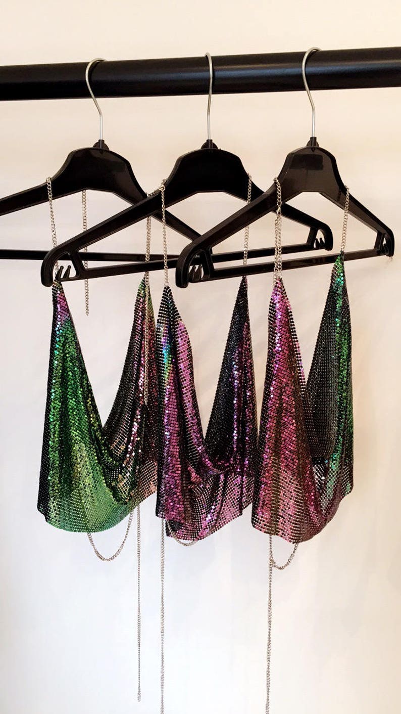 Mermaid Metal Chain Tops Crop Women Festival Rave Evening - Etsy UK