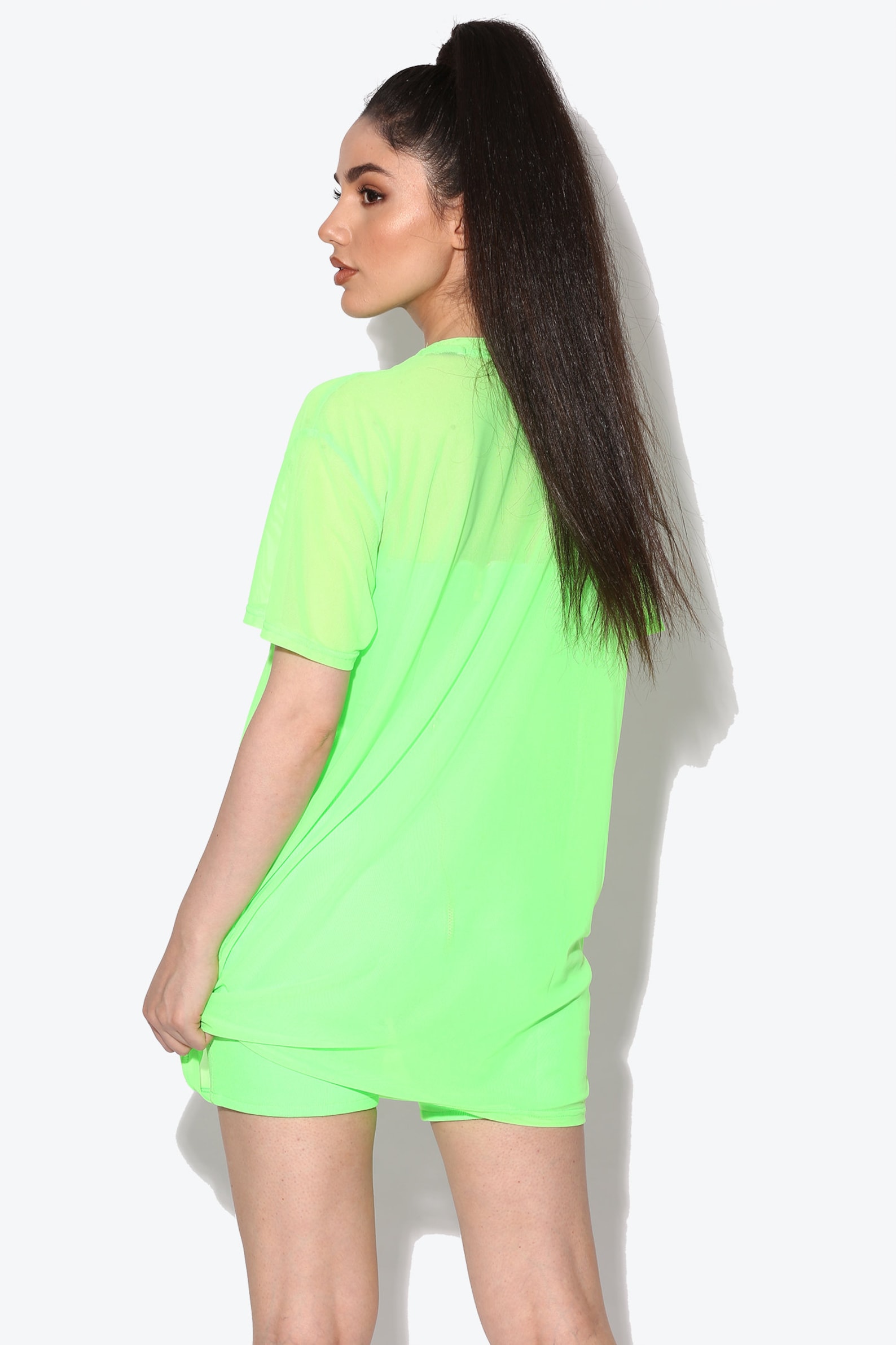 Miami Neon Green Oversized Mesh T-shirt - Etsy UK