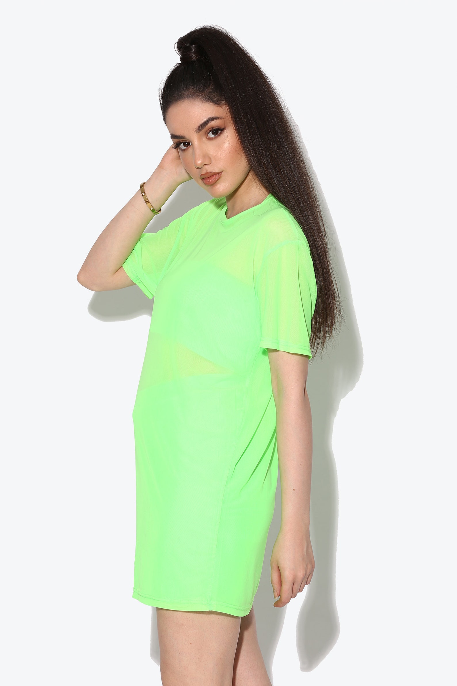 Miami Neon Green Oversized Mesh T-shirt - Etsy UK