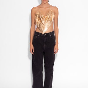 Sweetheart Gold Chainmail Top - Etsy