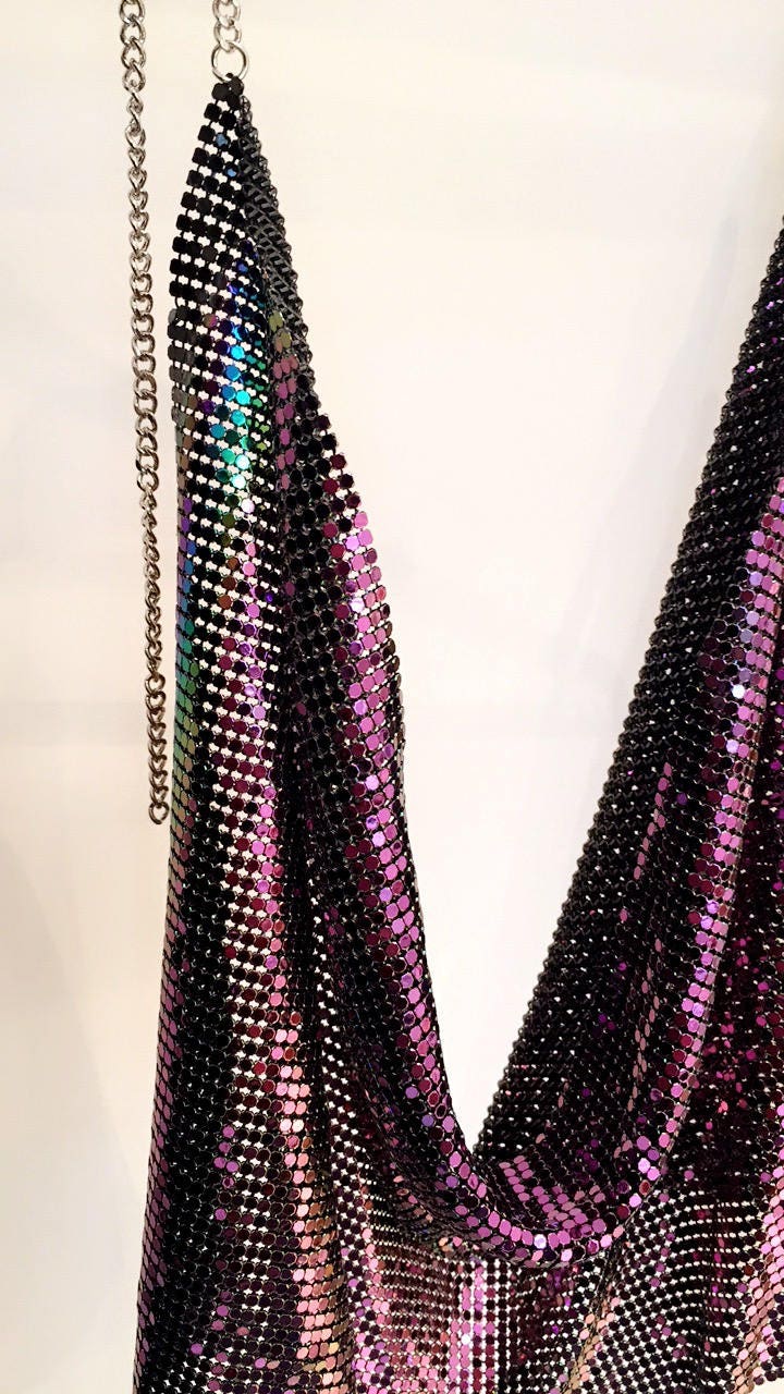 Mermaid Metal Chain Tops Crop Women Festival Rave Evening - Etsy