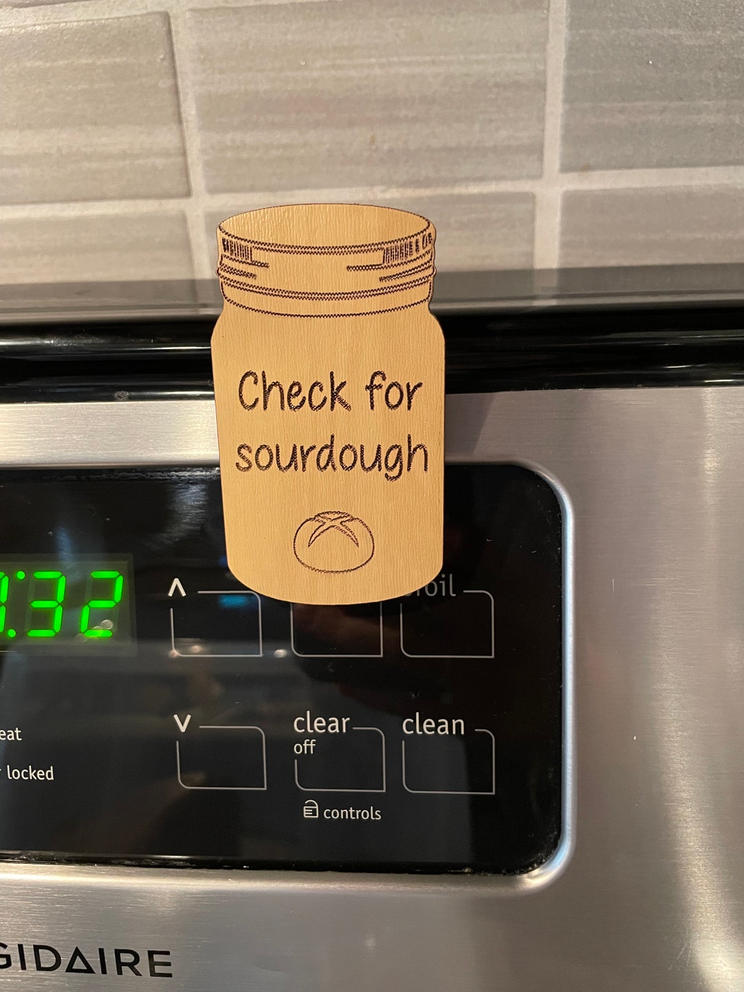 Sourdough Oven Magnet - Funny Bread Meme - Wood Personalized Magnet - Etsy