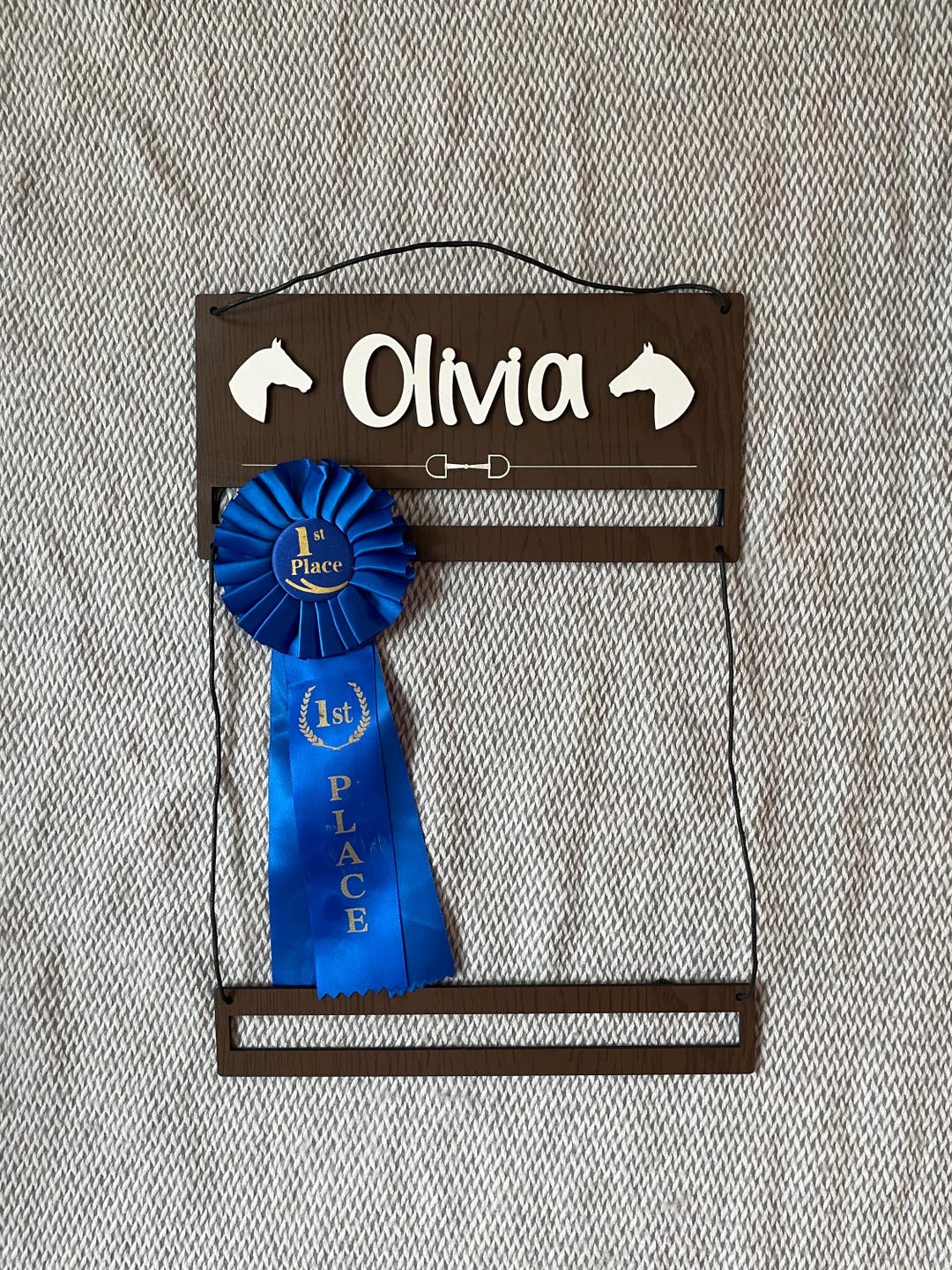 Personalized Ribbon Holder - Horse Show Award Display - Jumper ...