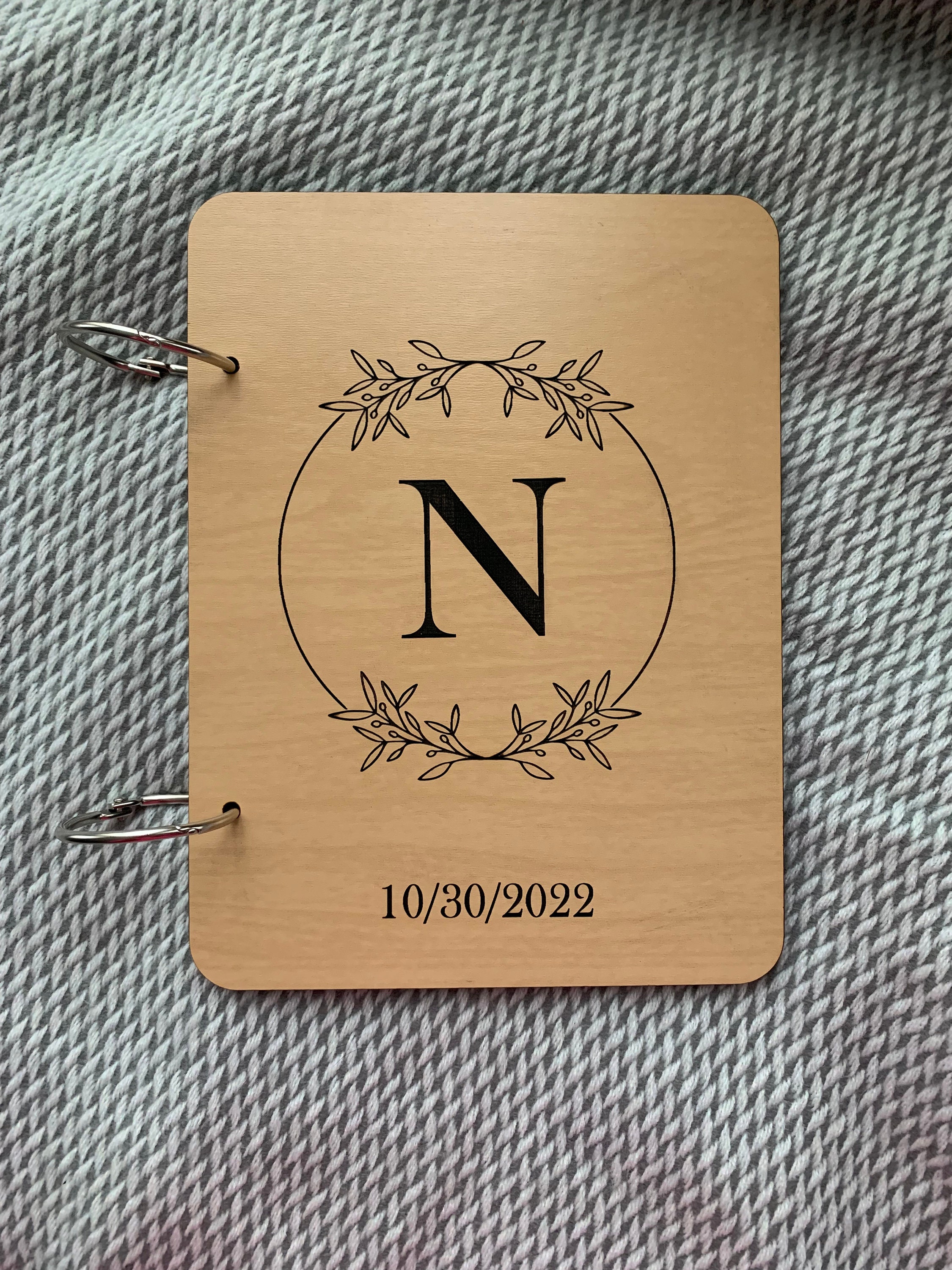Personalized Birthday Card Holder Wood Card Storage Keepsake Card ...