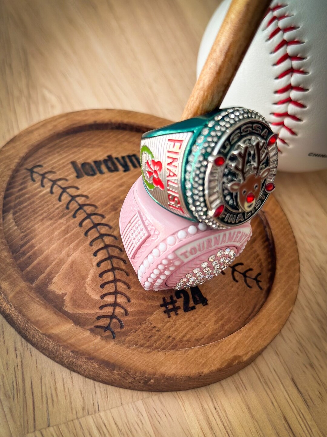 Baseball Softball Tournament Championship Ring Stand - Etsy