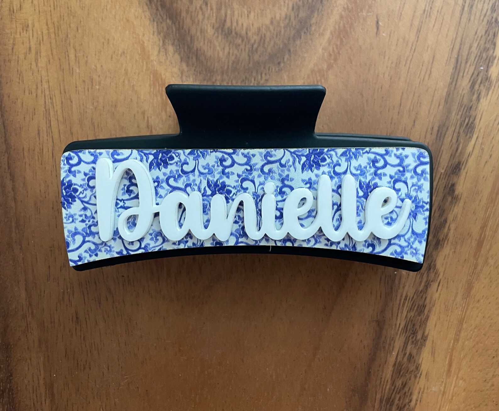 Personalized Claw Clip Custom Hair Claw Clip Wood and Acrylic - Etsy