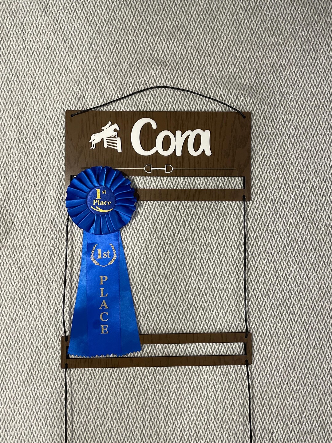 Personalized Ribbon Holder - Horse Show Award Display - Jumper ...