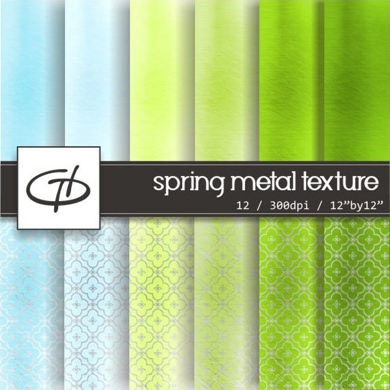 Spring Green Paper: High Quality Printable Paper Set Shiny | Etsy